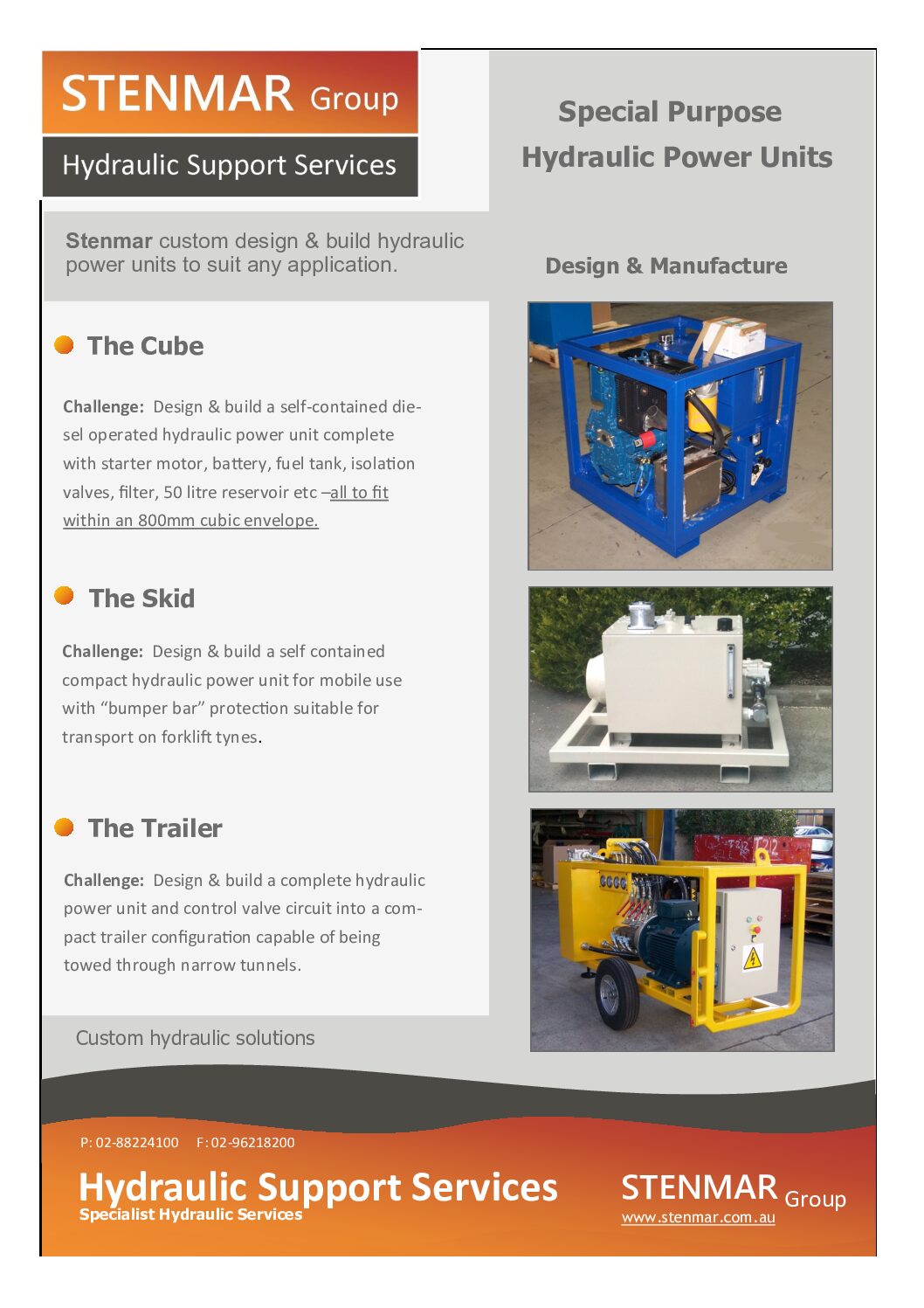 Stenmar Group Hydraulic Power Unit Design Challenge | Stenmar